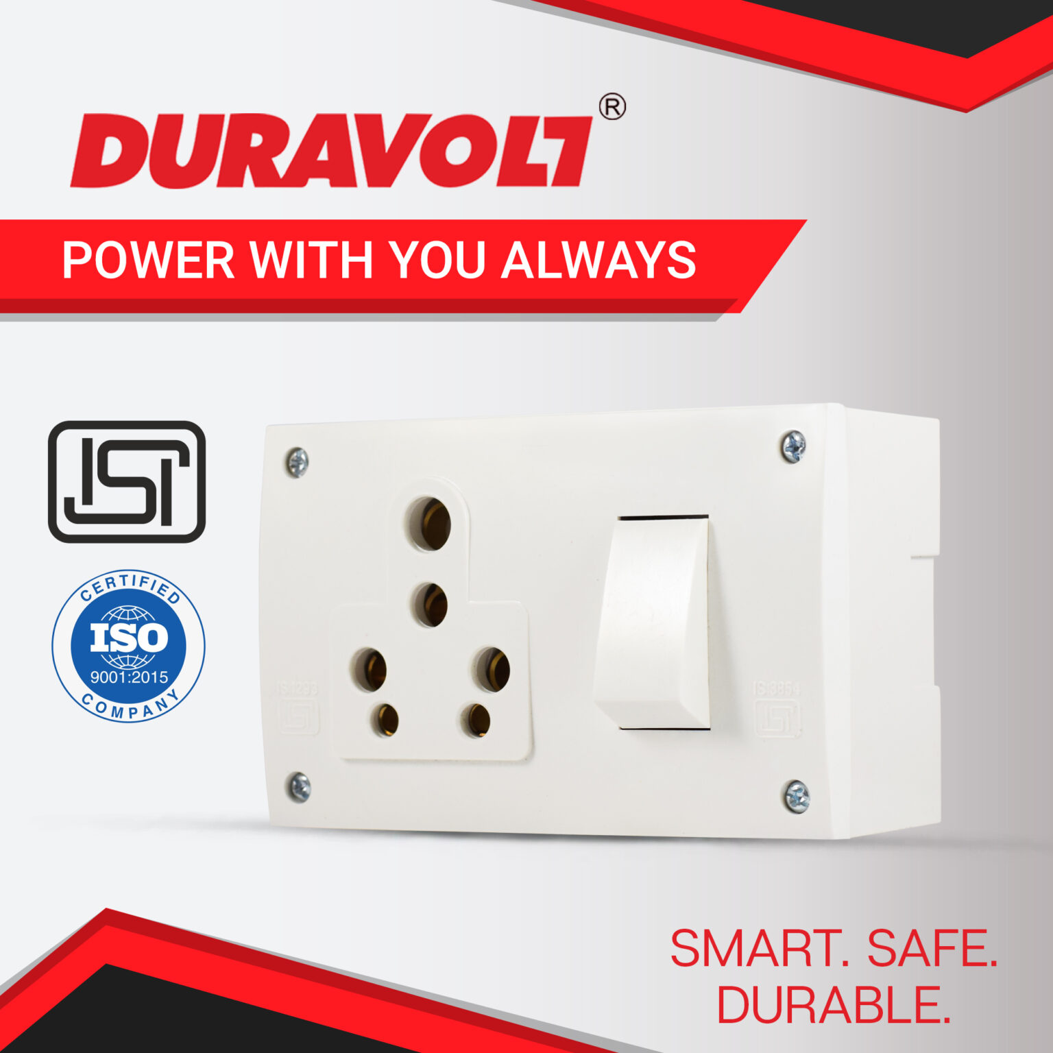 16A Switch Socket Combined (3 in One) – Duravolt